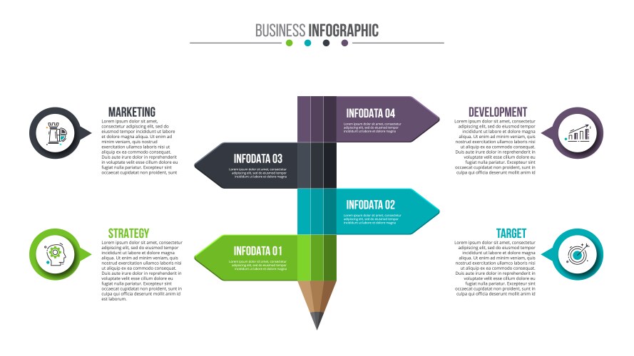Bcg growth share matrix infographic data template Vector Image