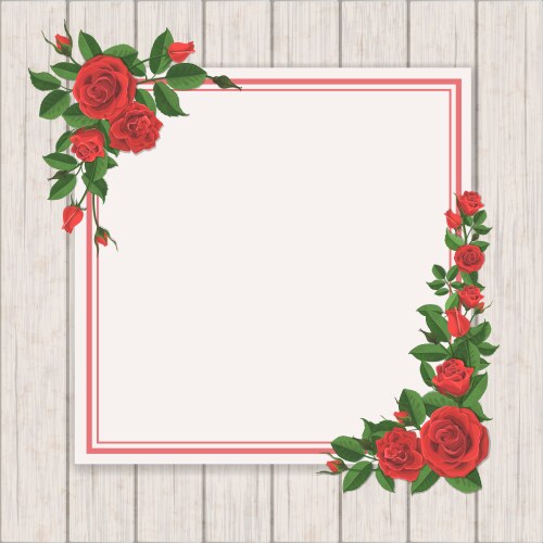 Elegant Wooden Rose Background – Royalty-Free Vector | VectorStock