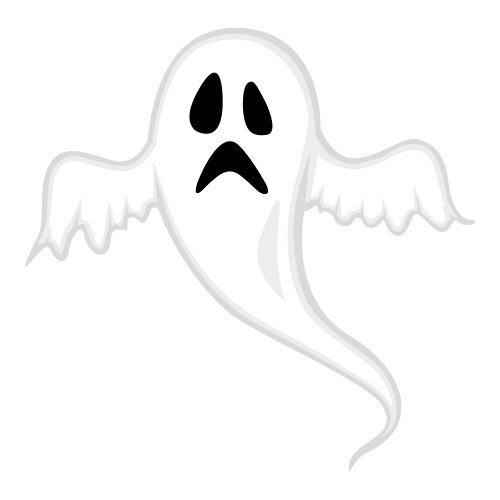 Scary ghost in form rags Royalty Free Vector Image