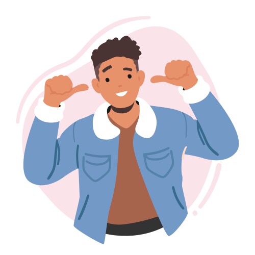 Cartoon Pointing at Self Vector Images (over 500)