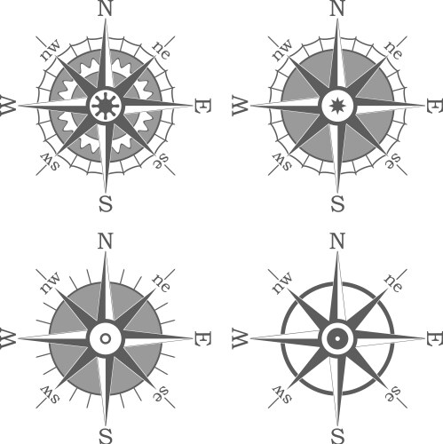 Compass symbol Royalty Free Vector Image - VectorStock