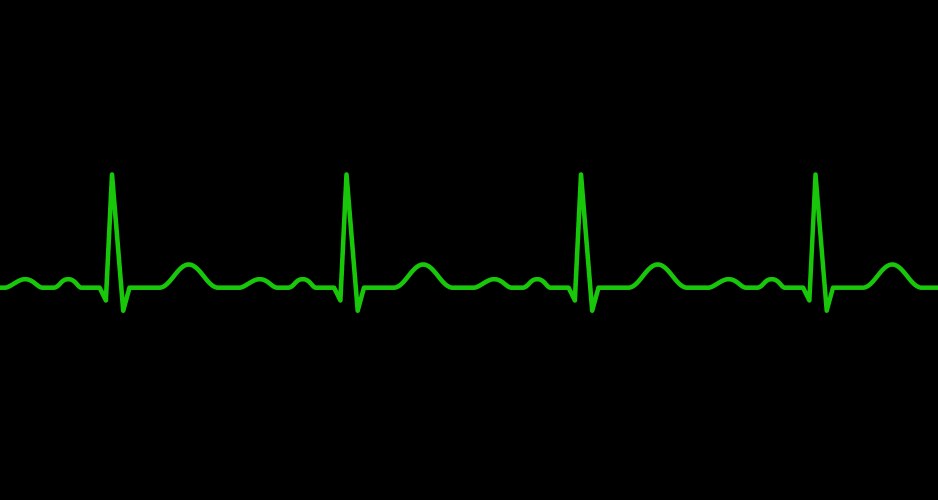 Ekg line heart stops beating death Royalty Free Vector Image