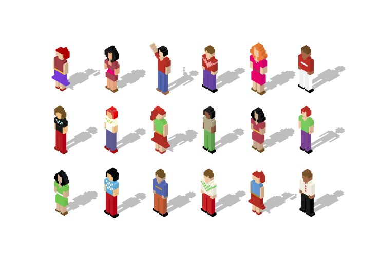 Isometric Avatar Vector Images (over 5,700)