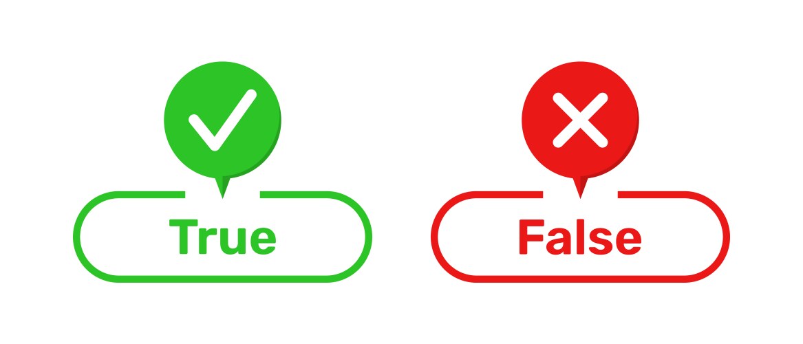 True False Symbol Vector Images (over 1,500)