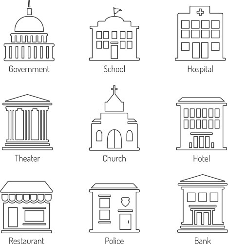 Building Outline Vector Images (over 380,000)