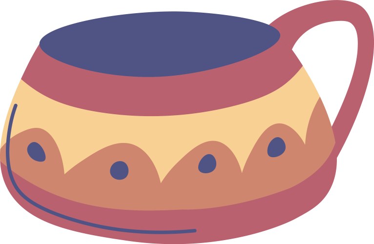 Mug with drink Royalty Free Vector Image - VectorStock