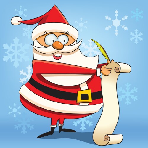Santas wish list Royalty Free Vector Image - VectorStock