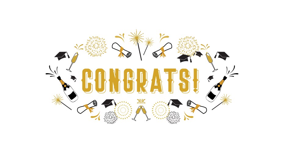 Graduation class ceremony 2020 greeting cards Vector Image