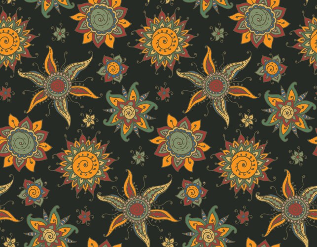 Indian traditional pattern Royalty Free Vector Image