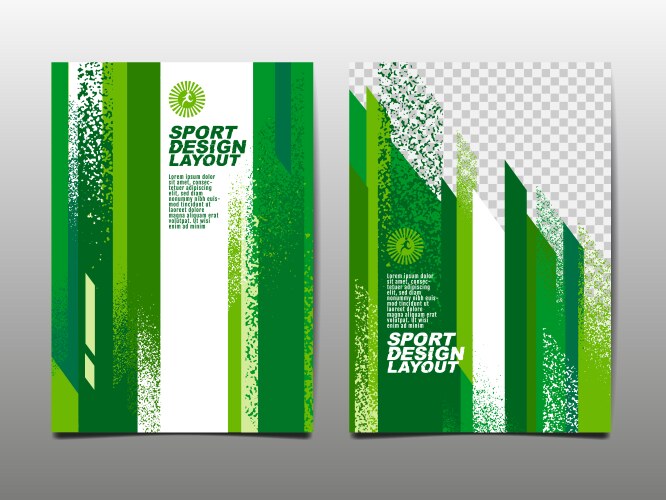 Sport design layout template Royalty Free Vector Image