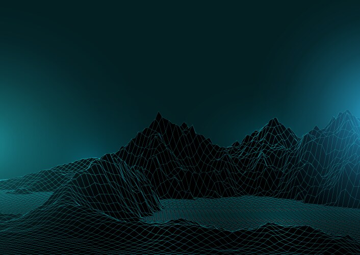 Wireframe Landscape Vector Images (over 4,600)