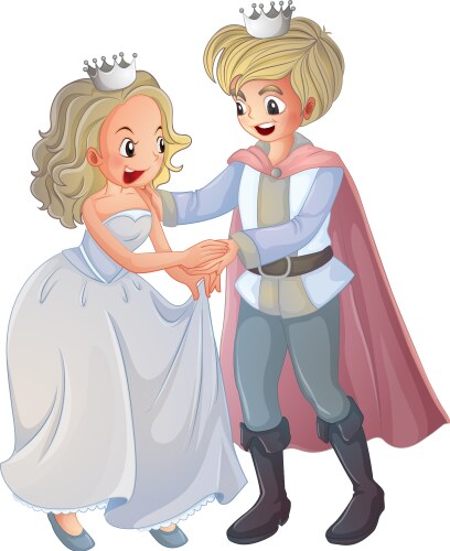 Beautiful princess sitting Royalty Free Vector Image