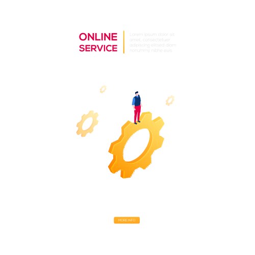 Fast service concept Royalty Free Vector Image
