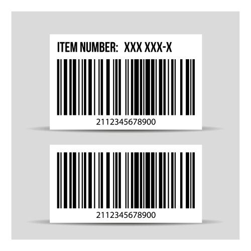 Barcode label set Royalty Free Vector Image - VectorStock