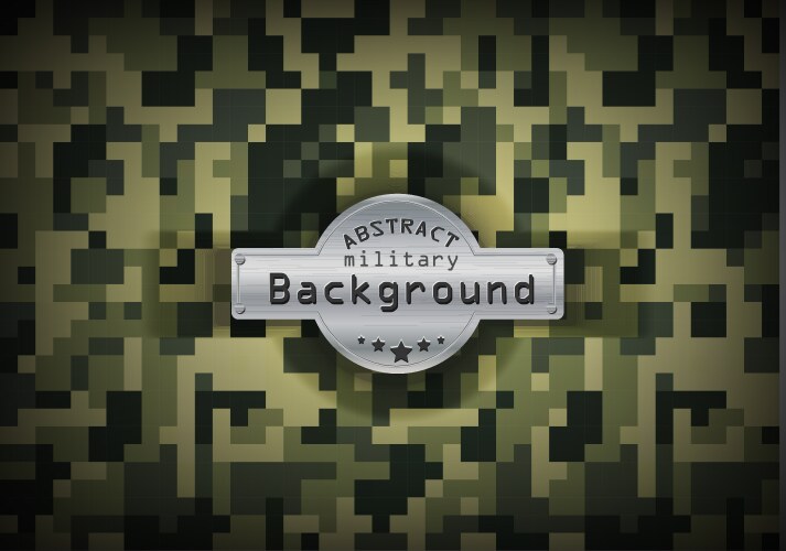 Camouflage military pixel Royalty Free Vector Image