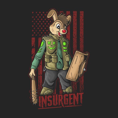 American chopper biker outlaw Royalty Free Vector Image