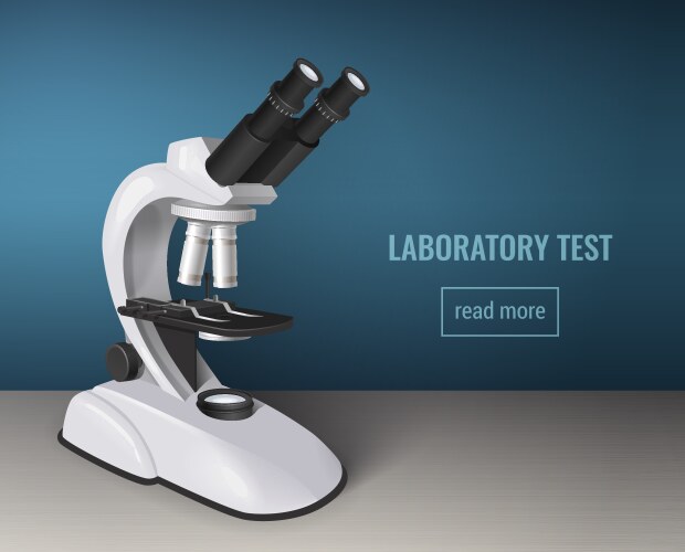 Realistic laboratory chemical research template Vector Image