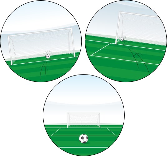 Saudi arabia scoring goal abstract football Vector Image