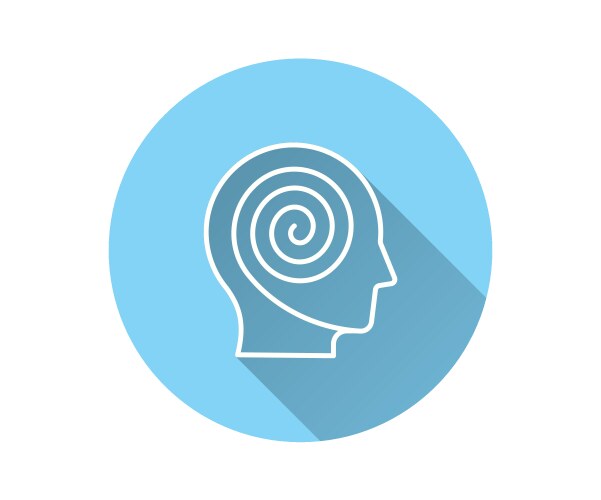 Psychosis icon simple with long Royalty Free Vector Image
