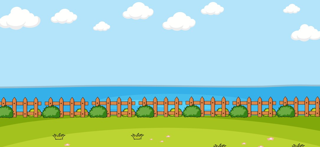 Empty stone boards in the river template Vector Image