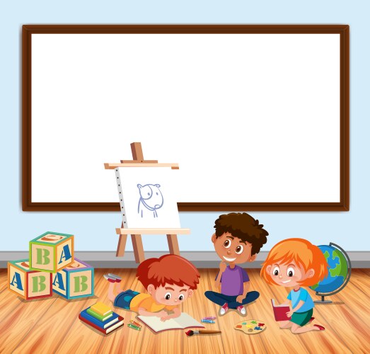 Border Frame Kids Reading Vector Images (over 230)