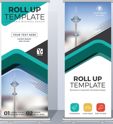 Business brochure or banner design vertical Vector Image