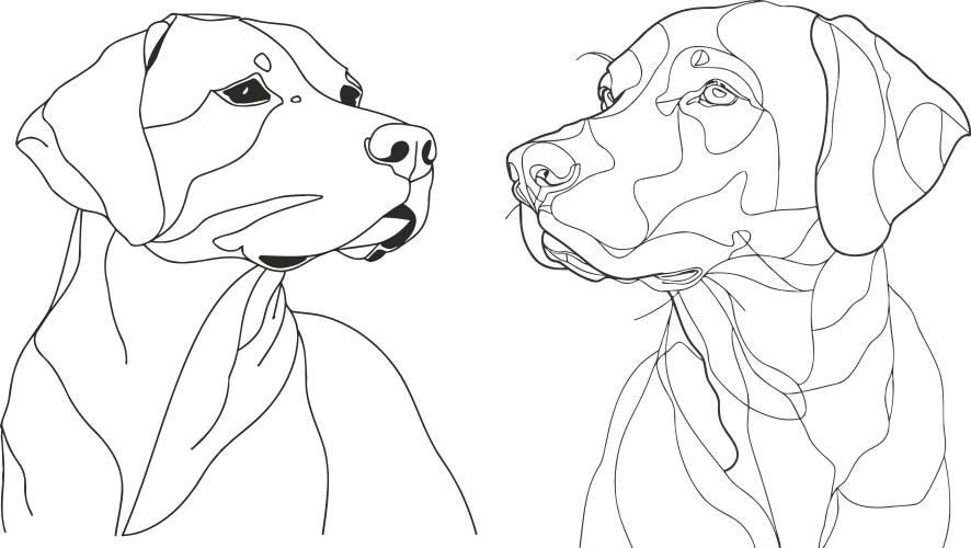 One Line Drawing Dog Vector Images (over 1,800)