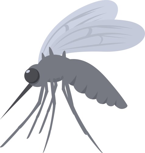 Mosquito spreading malaria disease while biting Vector Image