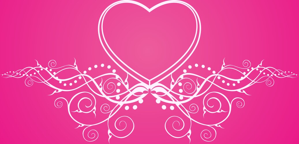 Heart shape fill with petal - outline Royalty Free Vector