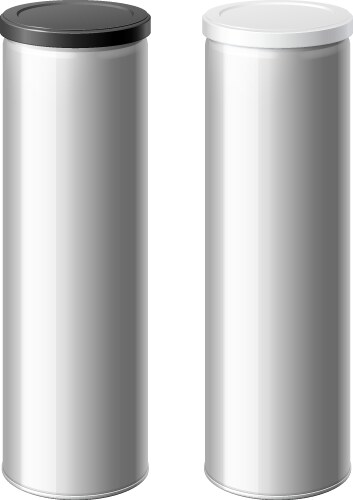Realistic metal can Royalty Free Vector Image - VectorStock