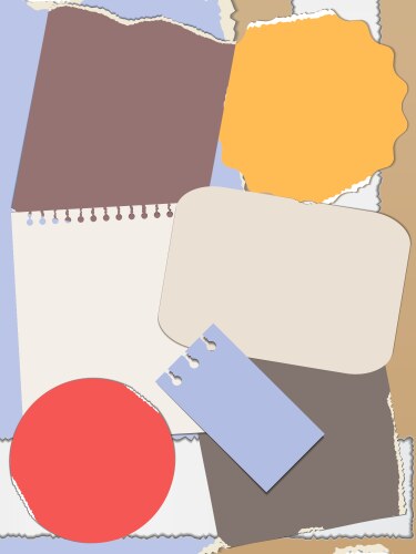 Scrapbook paper old scratched antique blank Vector Image