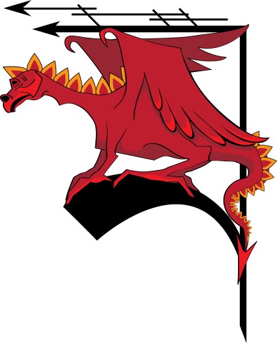 Dragons and sword Royalty Free Vector Image - VectorStock