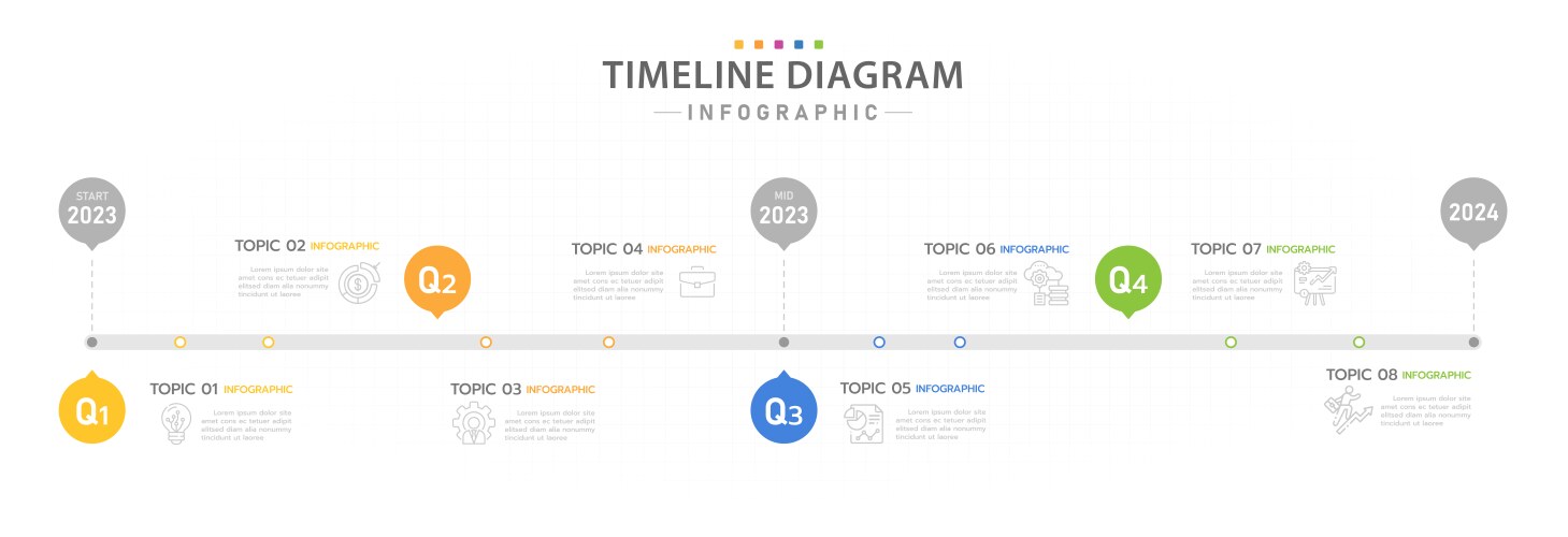 Timeline Royalty Free Vector Image - VectorStock