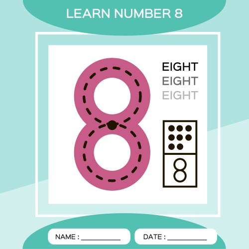 Number Eight Tracing Vector Images (over 170)