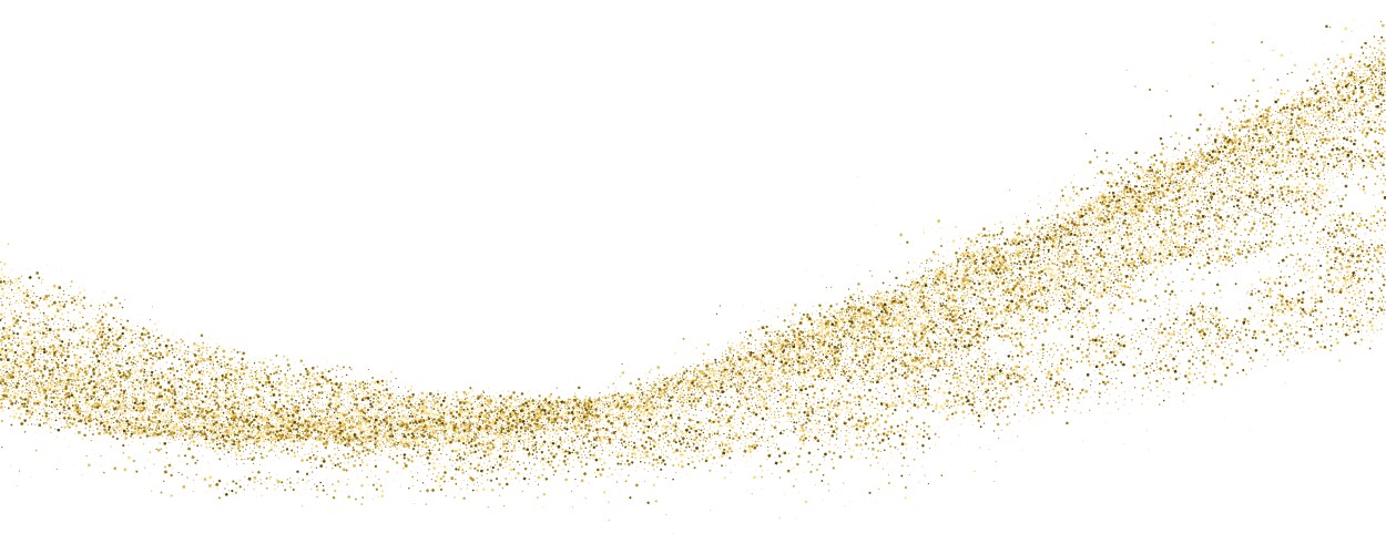 Gold glitter texture horizontal long banner Vector Image