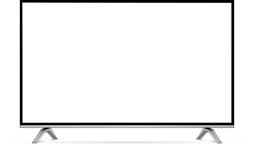 Realistic tv screen smart mockup Royalty Free Vector Image