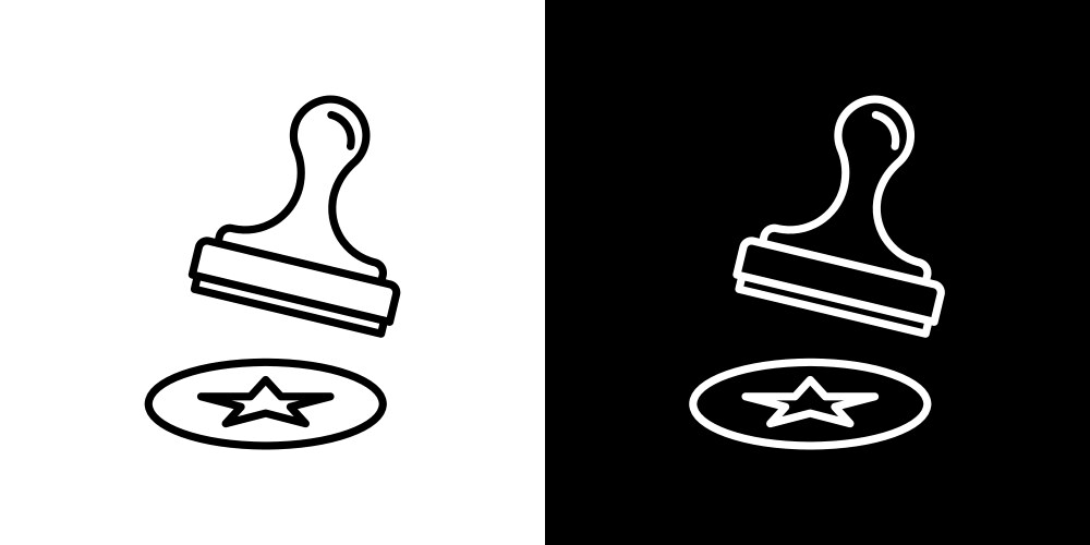 Stamp icon Royalty Free Vector Image - VectorStock