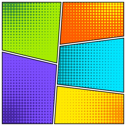 Pop art comic book strip background Royalty Free Vector