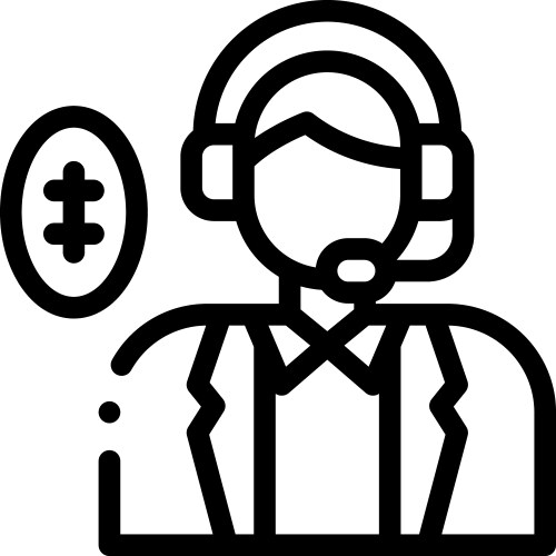 Chatbot icon thin linear style design isolated Vector Image