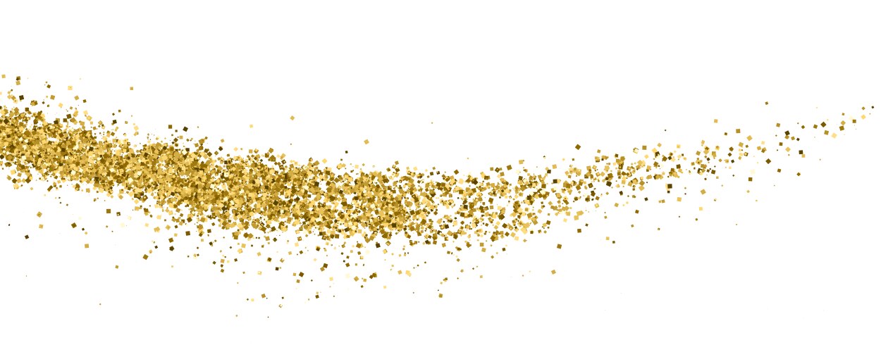 Gold glitter texture horizontal long banner Vector Image
