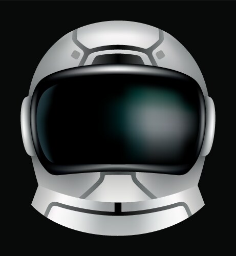 Astronaut helmet realistic cosmonaut mask Vector Image