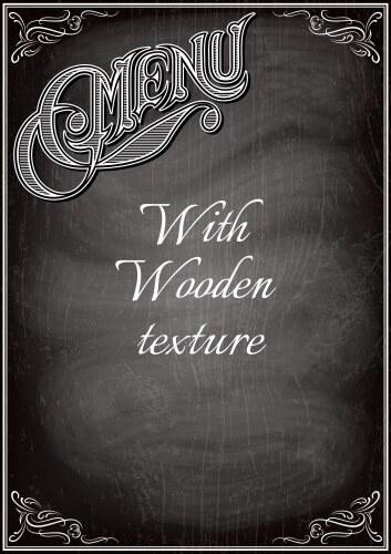 Chalkboard menu Royalty Free Vector Image - VectorStock