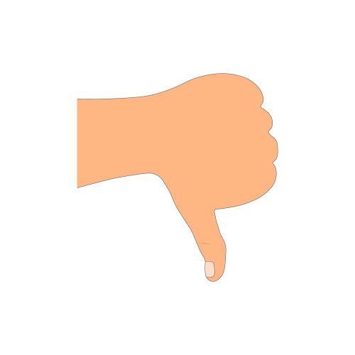 Drawing cartoon human arm isolated on white Vector Image
