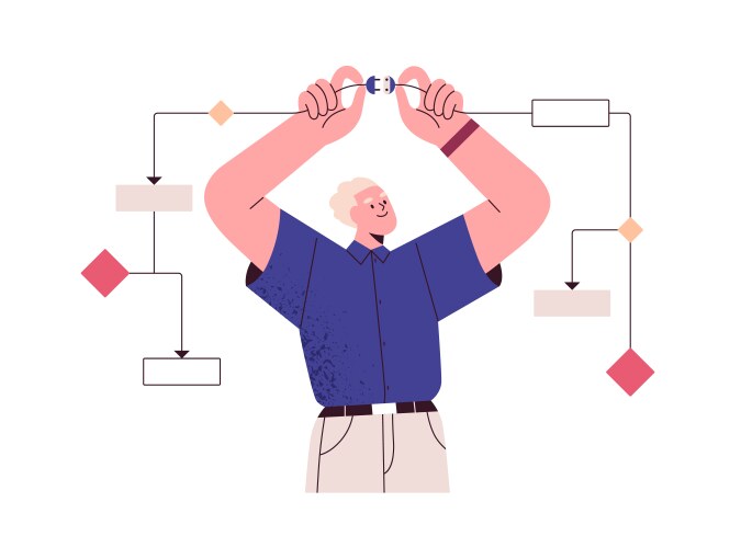 Cluster analysis polygons plexus structure Vector Image