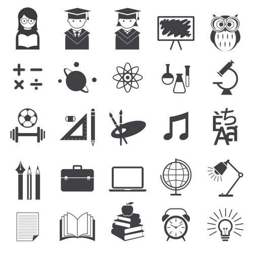 Media and communication icons Royalty Free Vector Image