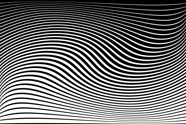 Abstract wavy lines pattern Royalty Free Vector Image