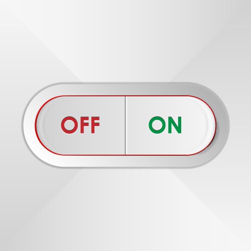 Realistic 3d electric toggle switches Royalty Free Vector