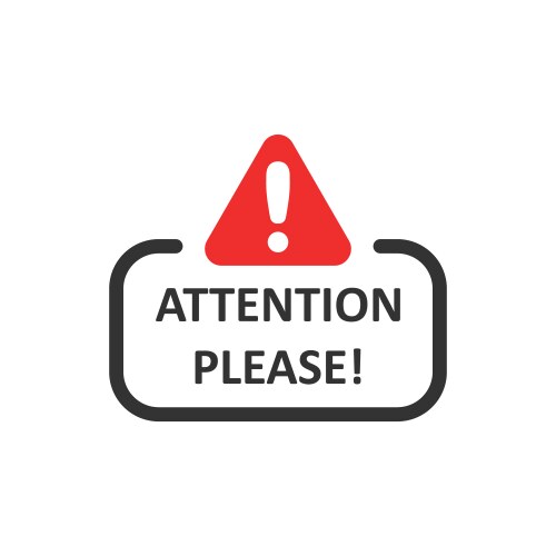 Attention Please Vector Images (over 1,500)