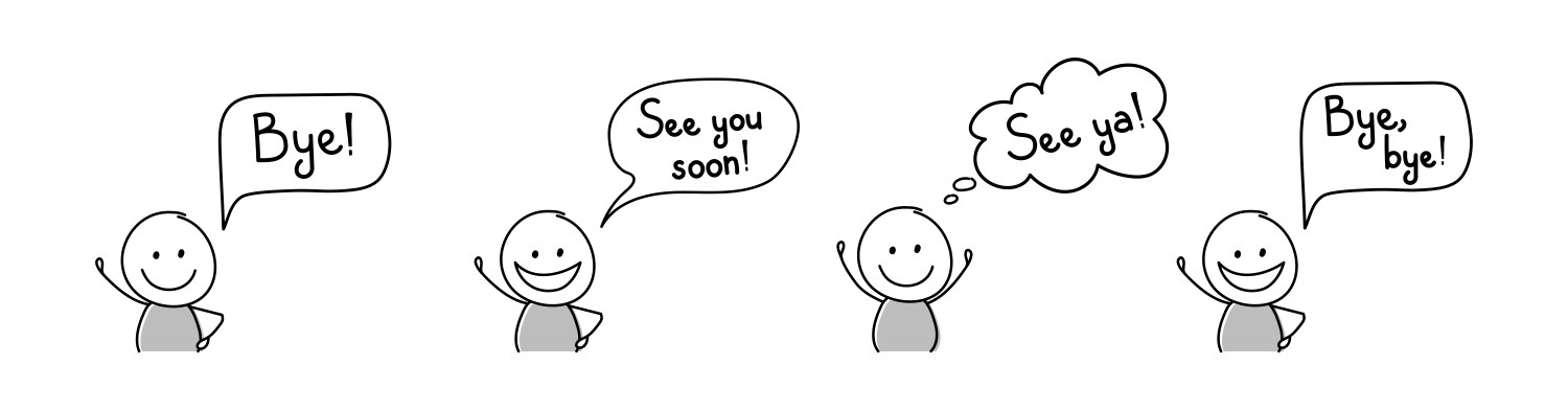 Happy stickman with speech bubble - thank you Vector Image