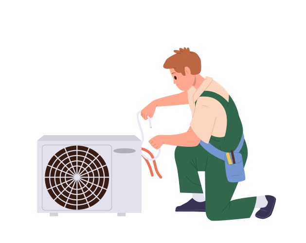 Air Conditioner Repair Man Cartoon Vector Images (over 280)